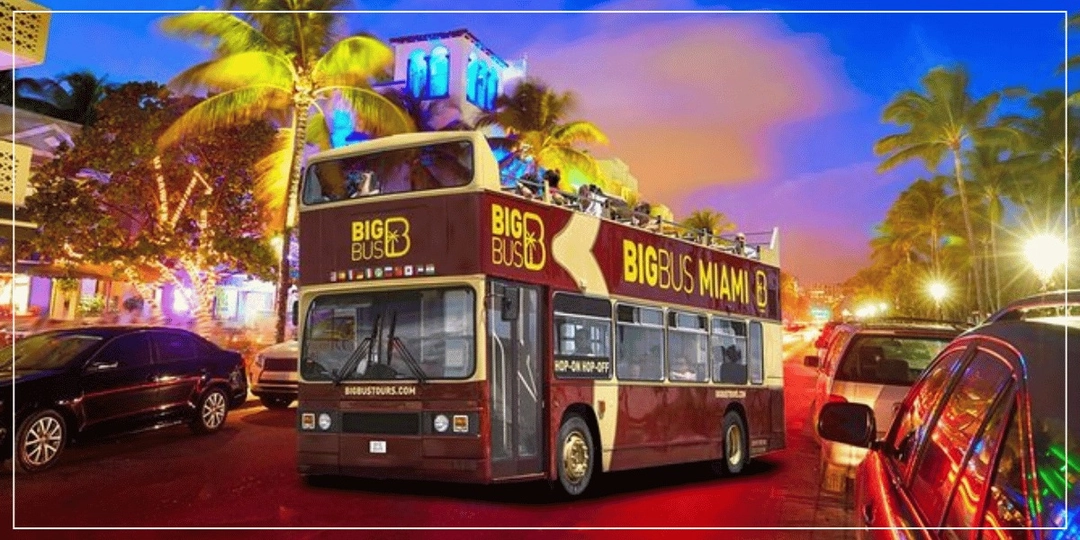 Big Bus Miami: Sightseeing Night Tour by Open-top Bus - You may start ...