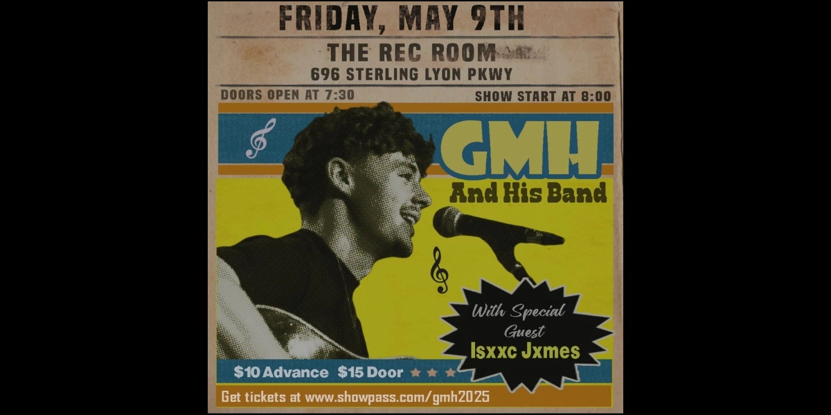 GMH Rec Room May 9th - The Rec Room - Winnipeg - May 9, 2025 · Showpass
