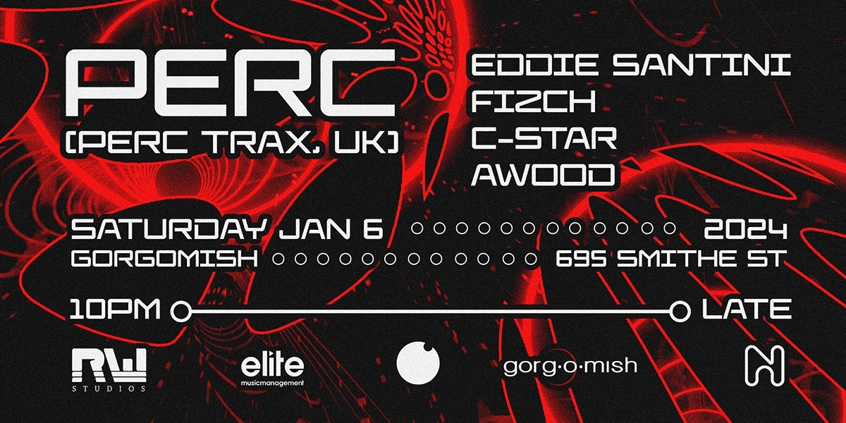 Event image for Perc | Eddie Santini | Fitzch | C-Star | AWood:: Sat ...