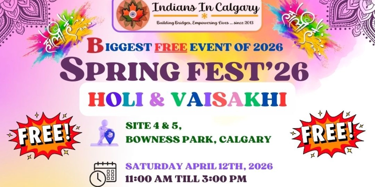 Spring Fest: Holi & Vaisakhi 2026 - Bowness Park - Calgary - Apr 12 ...