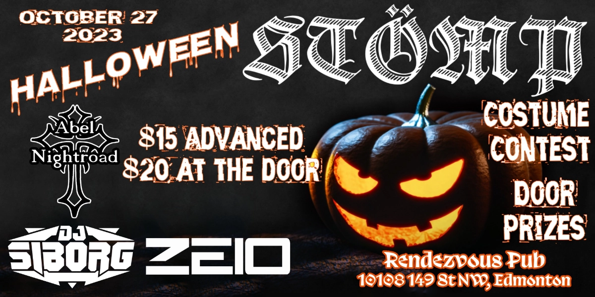 Event image for \ \ STOMP / / Halloween with Djs Siborg, Nightroad and ZEIO