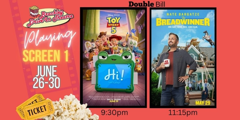 Screen 1: Toy Story 5 and Breadwinner - 3164 Brackley Point Road ...